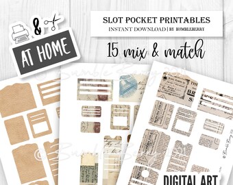 Library Cards and Pockets Printable - Etsy