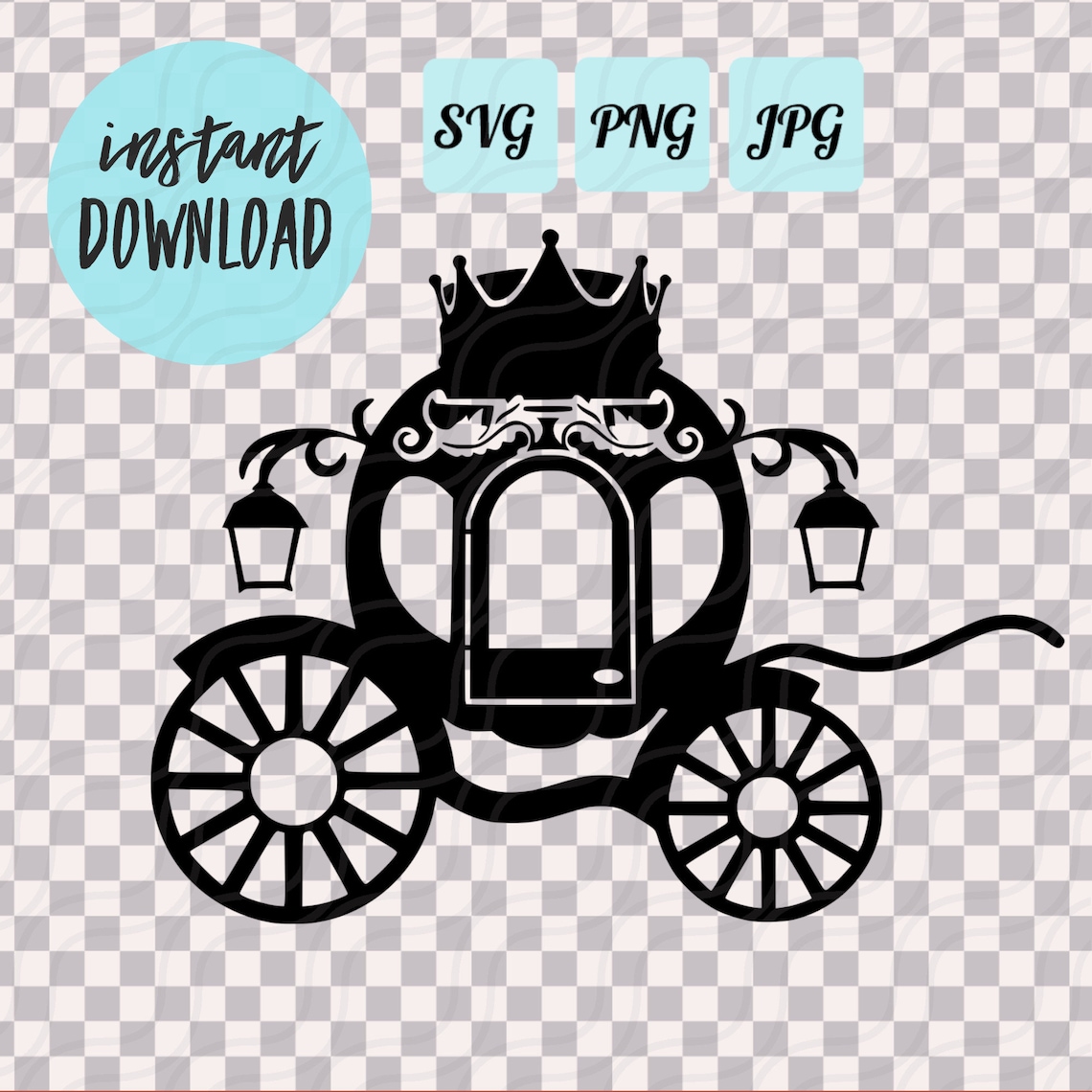 Cinderella Carriage SVG, Carriage Svg, Papercut Svg, Papercut Template ...
