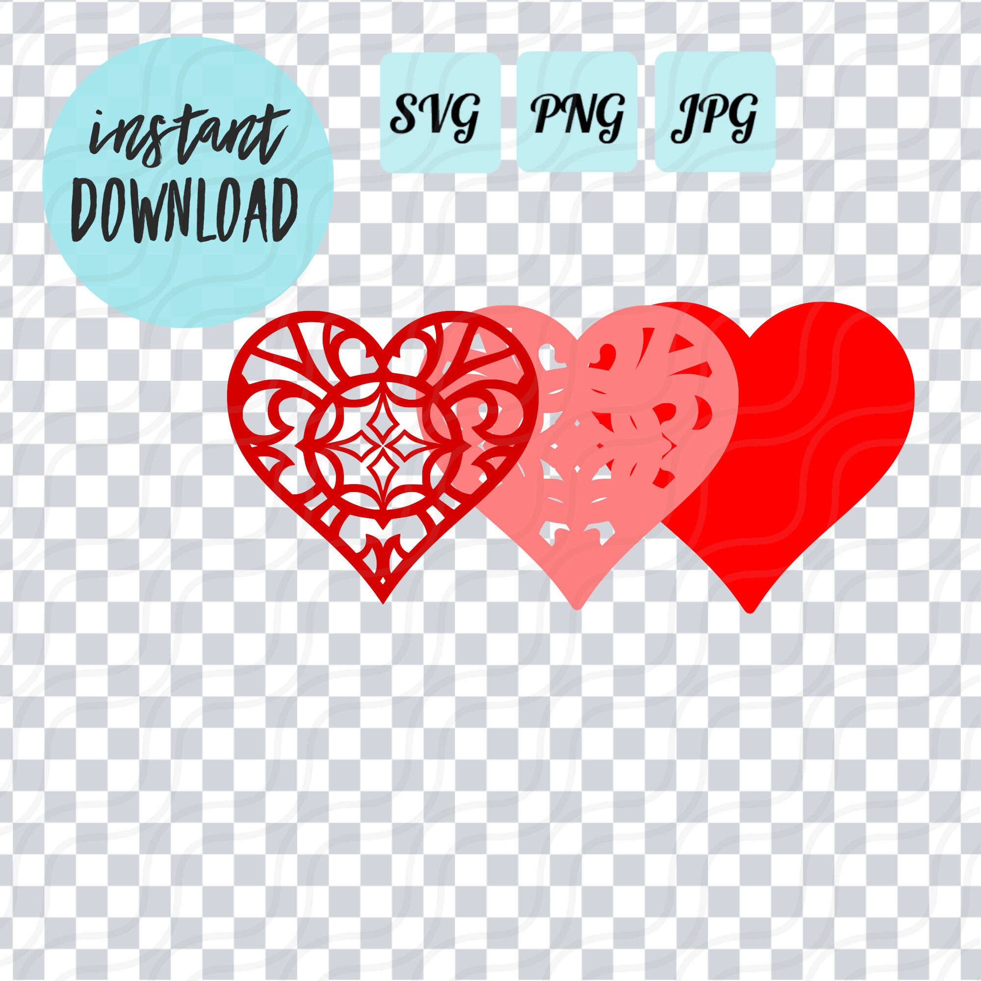 3D Layered Heart SVG Mandala Heart Svg Layered Heart Svg - Etsy