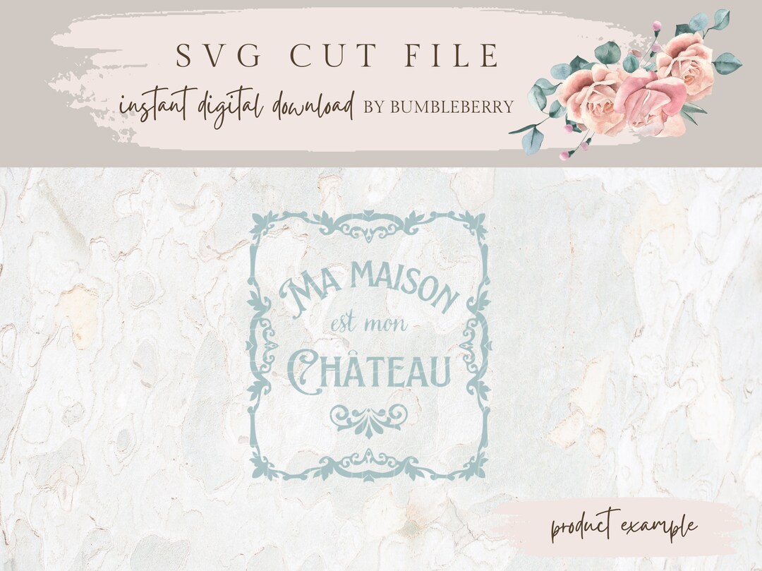 French Sign SVG - French Country Shabby Chic Parisian Cottage Décor ...