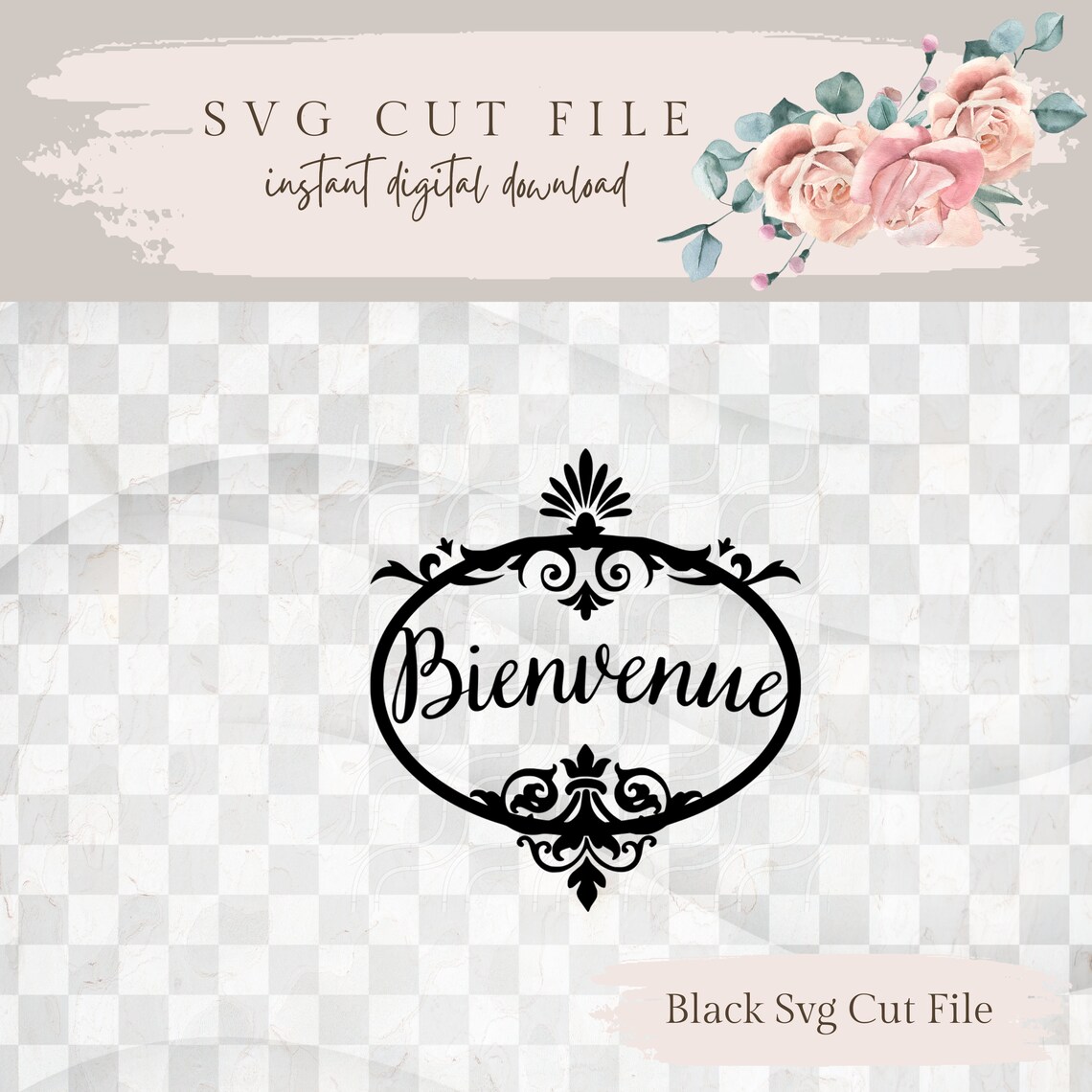 French Sign Svg, Bienvenue Sign, Welcome Home Sign, House, Vintage ...