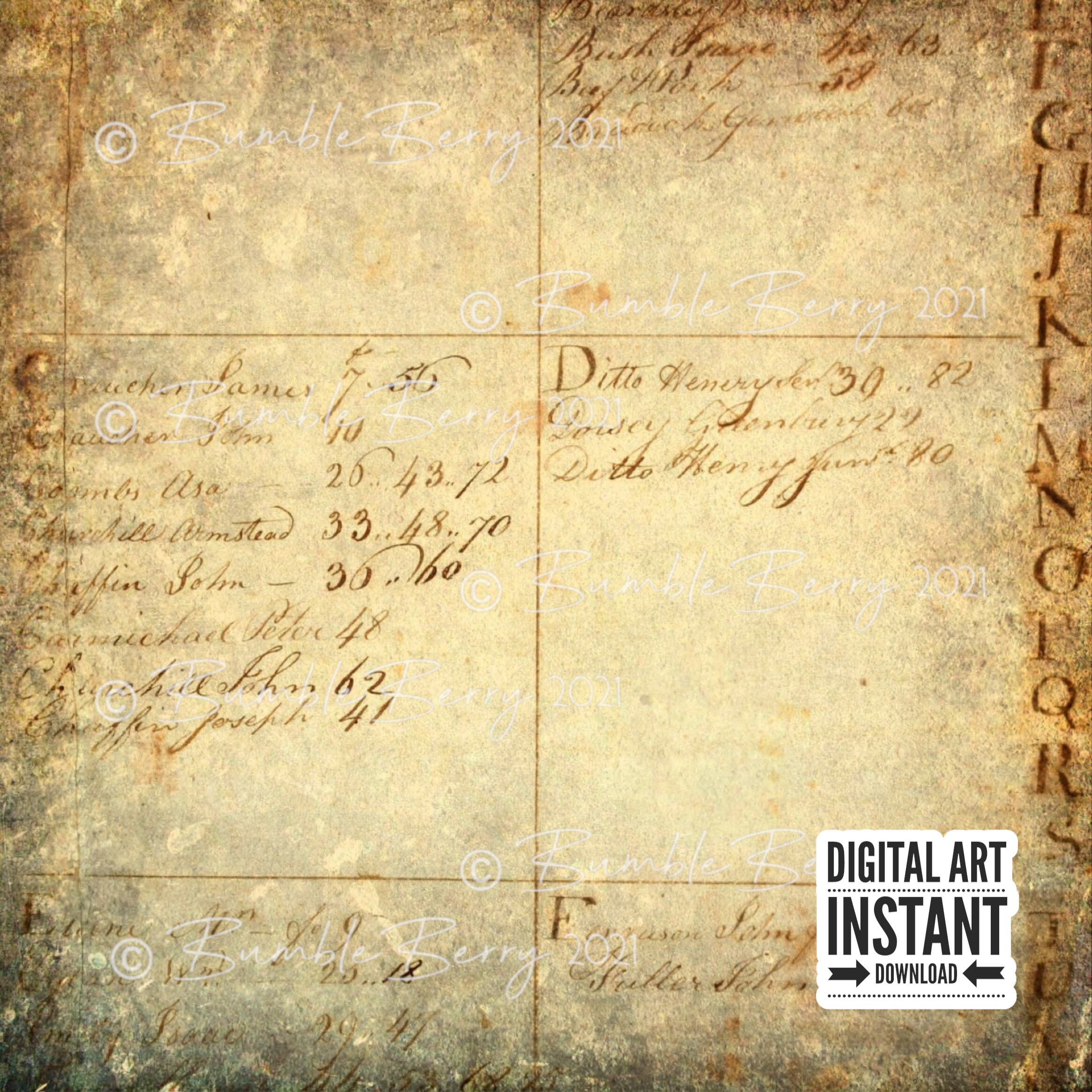 Vintage Ledger Vintage Background Papers 12 X 12 Paper Pack - Etsy