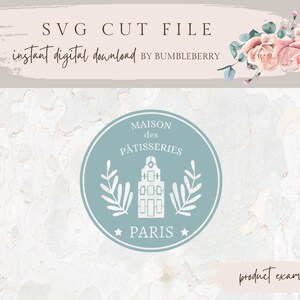 French Sign SVG, Patisserie Svg, Vinyl Cut File, Vintage Label ...