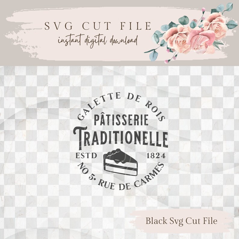 French Sign SVG, Patisserie Svg, Vinyl Cut File, Vintage Label ...