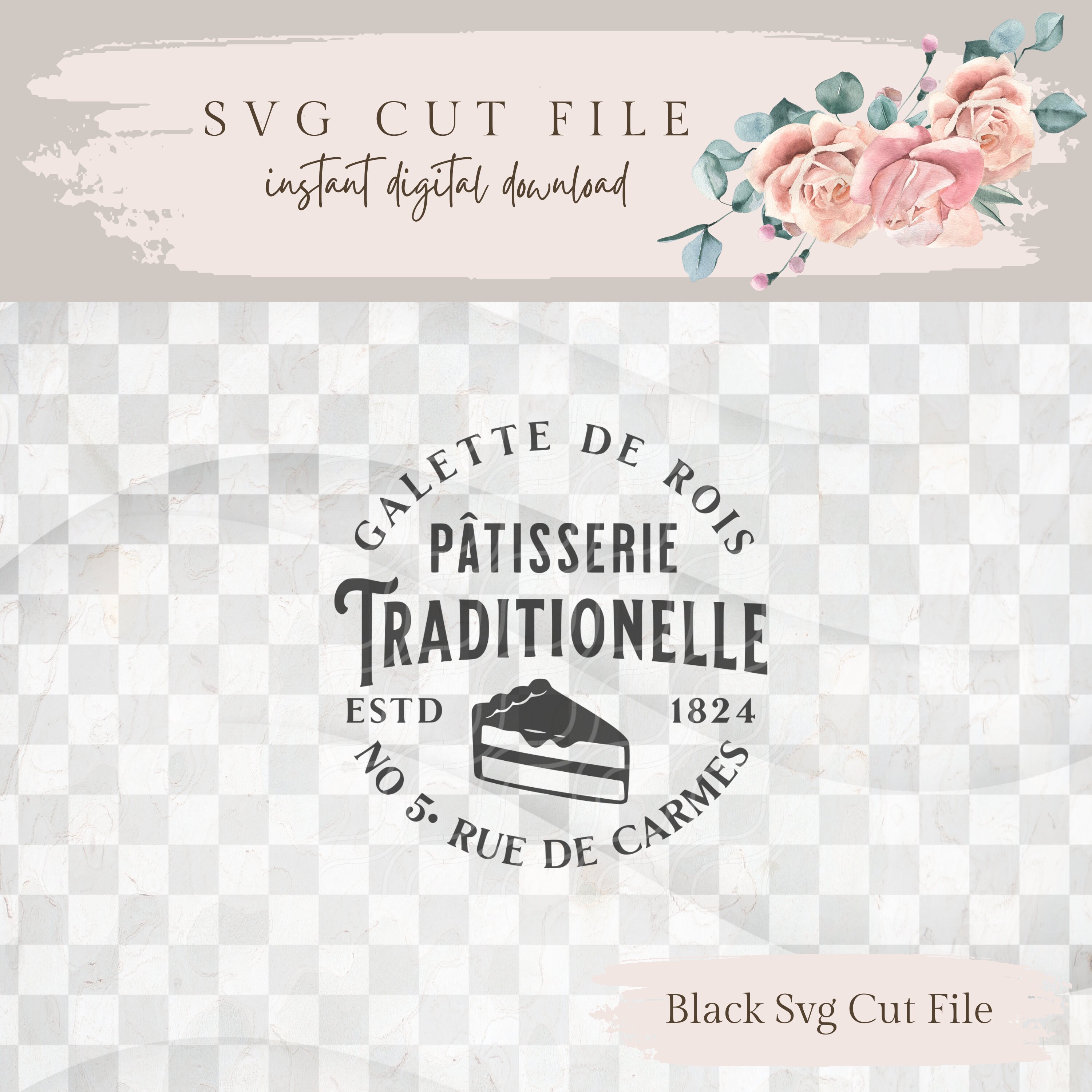 French Sign SVG, Patisserie Svg, Vinyl Cut File, Vintage Label ...