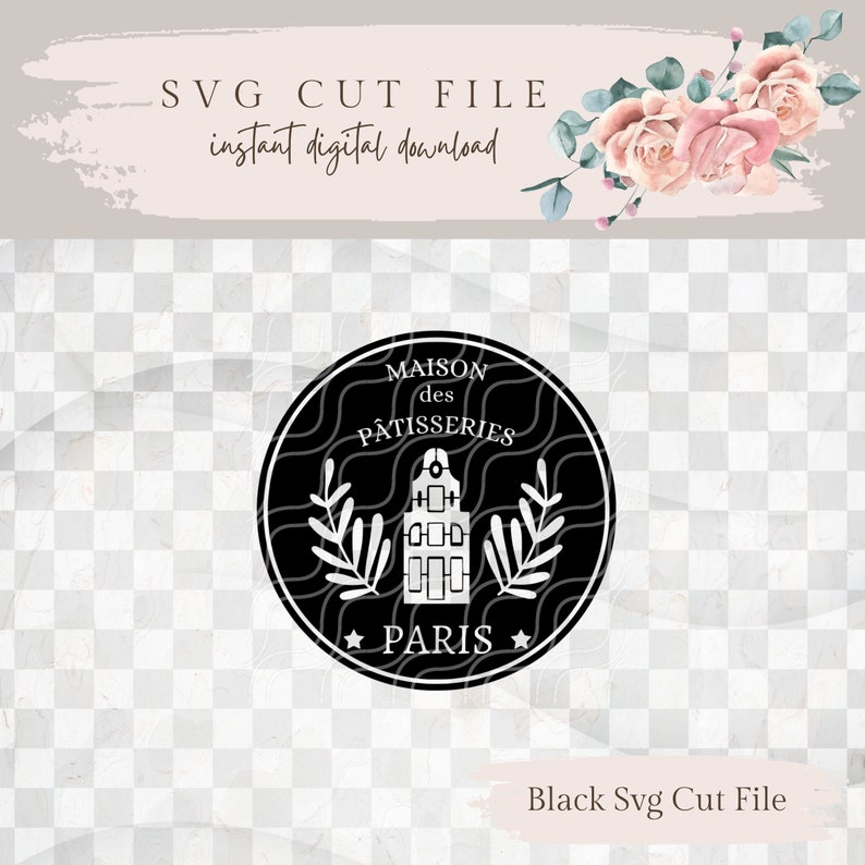 French Sign SVG, Patisserie Svg, Vinyl Cut File, Vintage Label ...