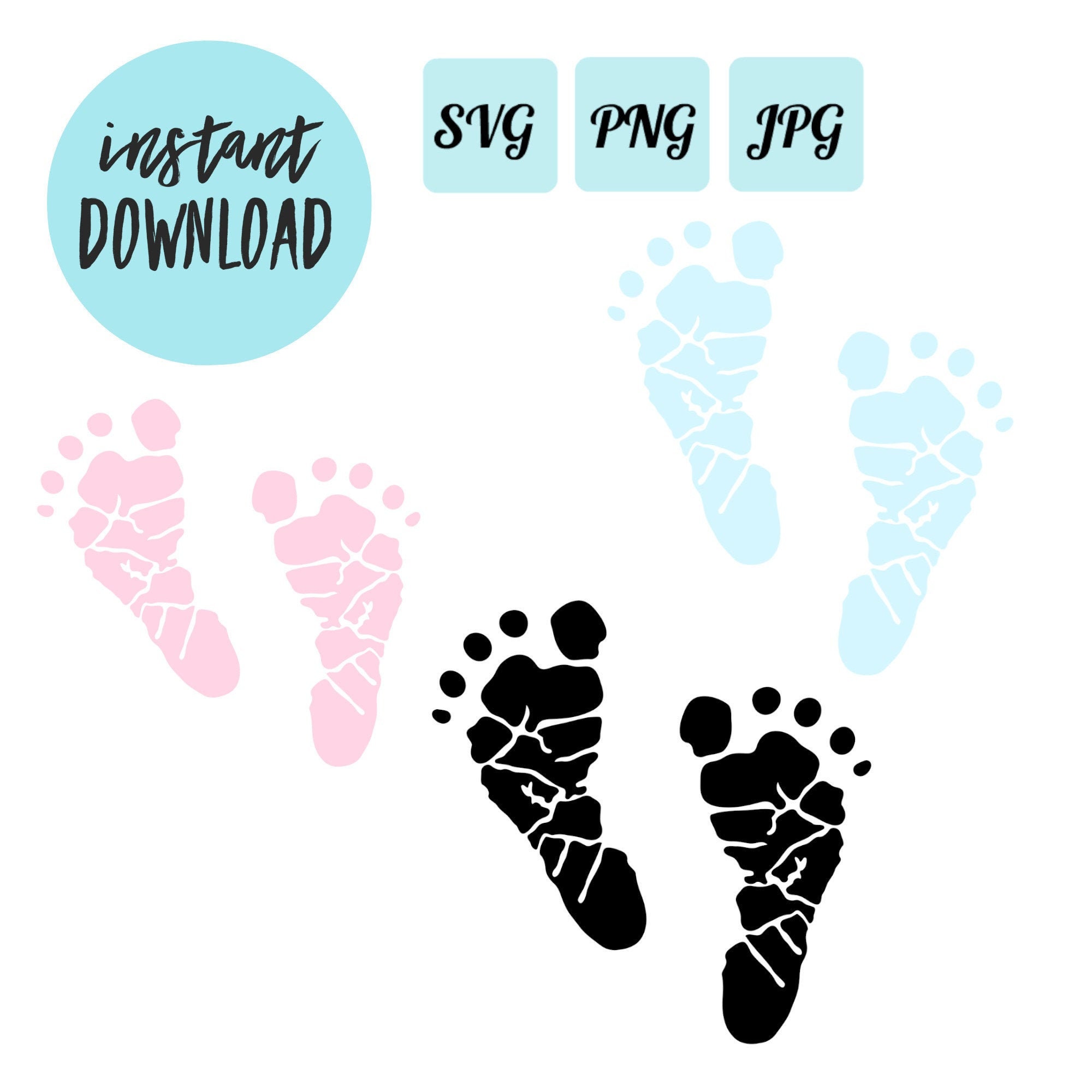 Visual Arts Footprint SVG Footprint Digital File Footprint Silhouette ...