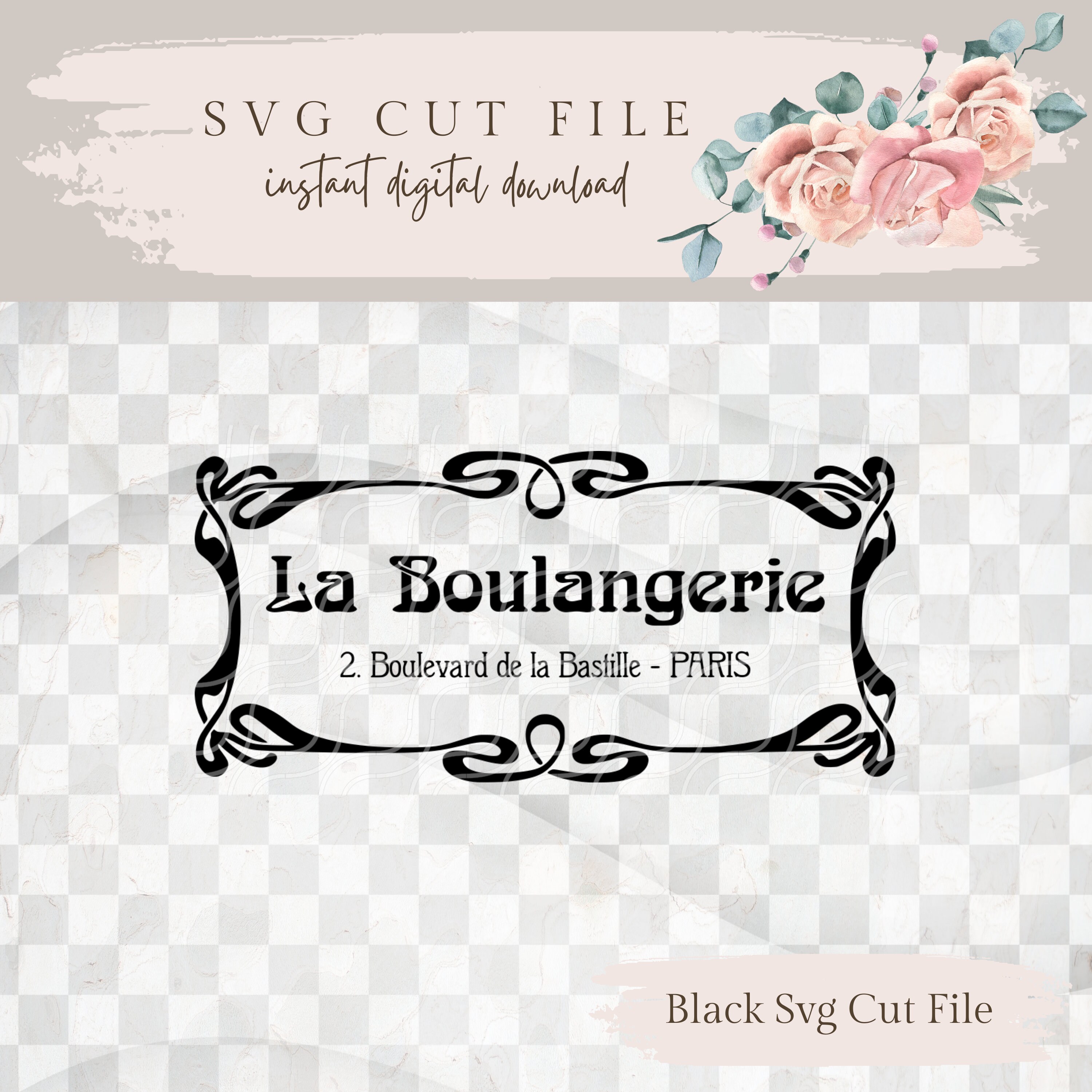 French Sign SVG, Boulangerie Svg, Art Nouveau, Paris Metro Vintage ...