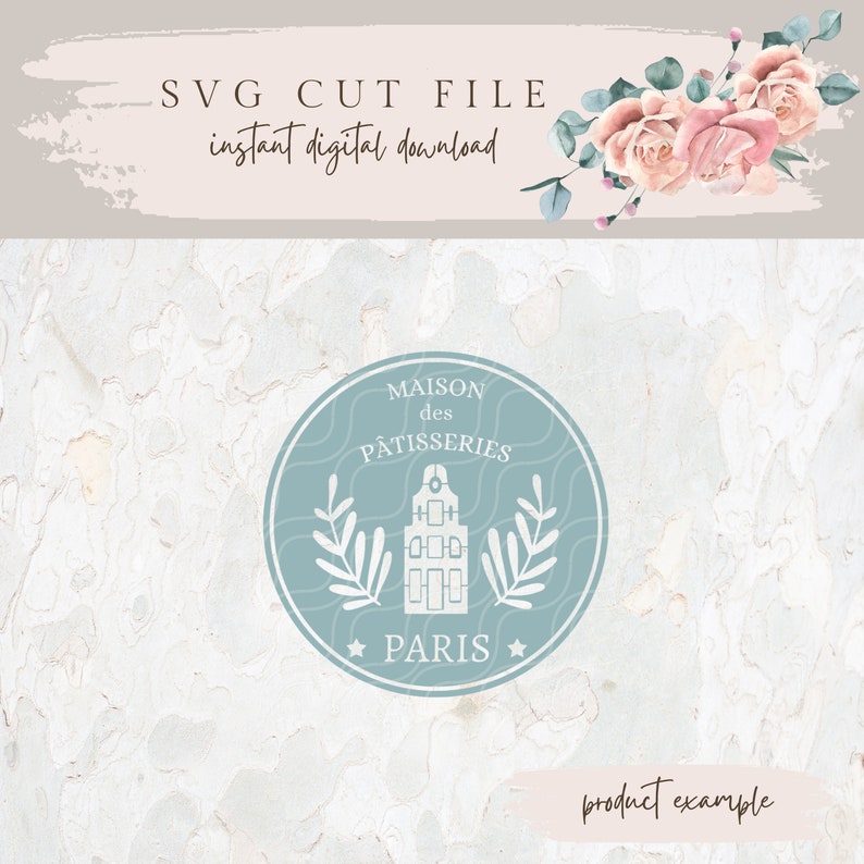 French Sign SVG, Patisserie Svg, Vinyl Cut File, Vintage Label ...