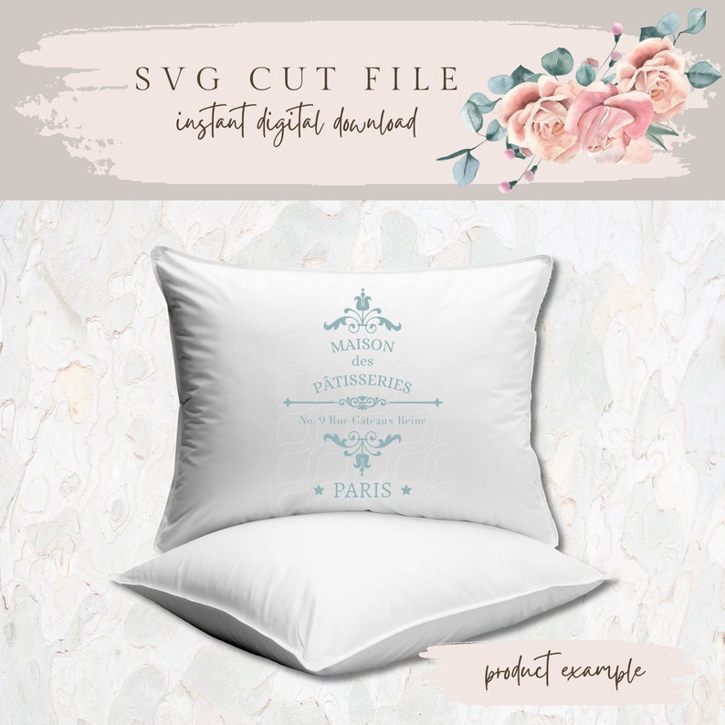 French Sign SVG, Patisserie Svg, Vinyl Cut File, Vintage Label ...