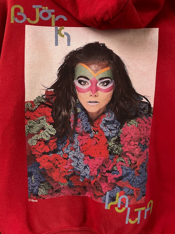 BJORK 2000's Authentic Rare Vintage Red Volta Hoodie … - Gem