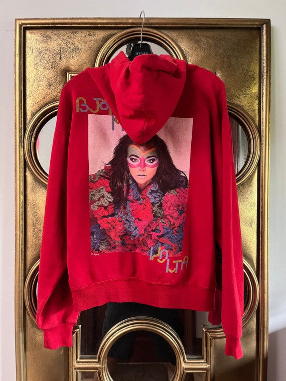BJORK 2000's Authentic Rare Vintage Red Volta Hoodie … - Gem