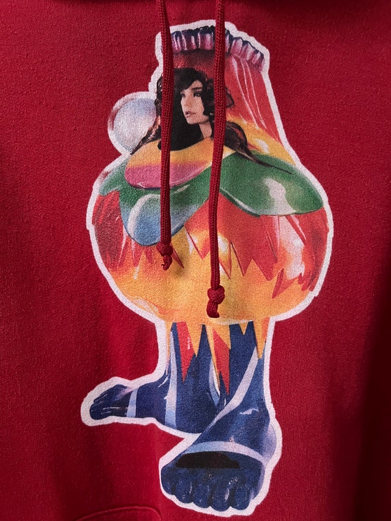 BJORK 2000's Authentic Rare Vintage Red Volta Hoodie … - Gem