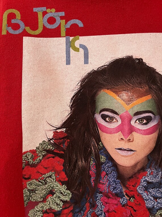 BJORK 2000's Authentic Rare Vintage Red Volta Hoodie … - Gem