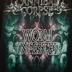 CANNIBAL CORPSE 2002 Worm Infested Vintage Tshirt With Back Print - Etsy