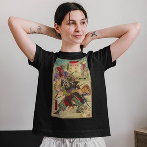 Gore Samurai Tshirt Samurai Battle Shirt Creepy Eyeball - Etsy