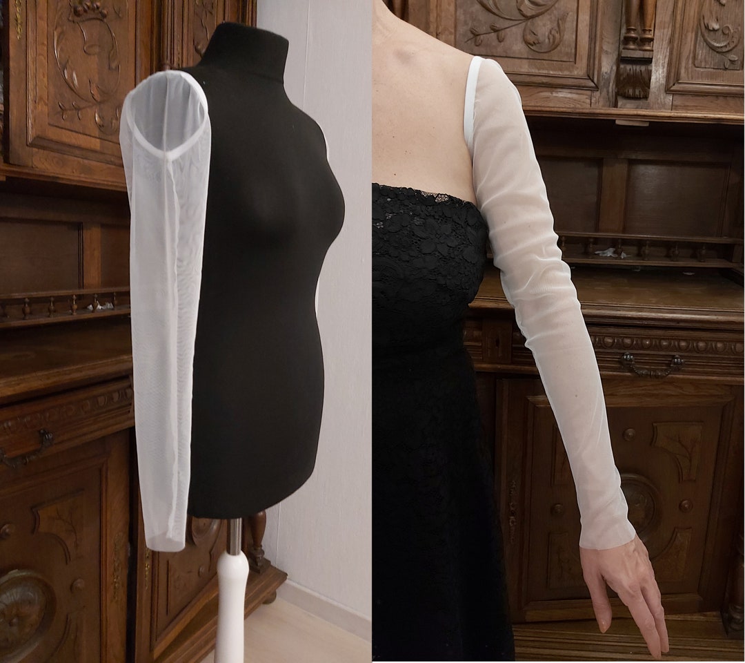 Tulle Sleeves, Detachable Tulle Wedding Sleeves, Removable Bridal ...