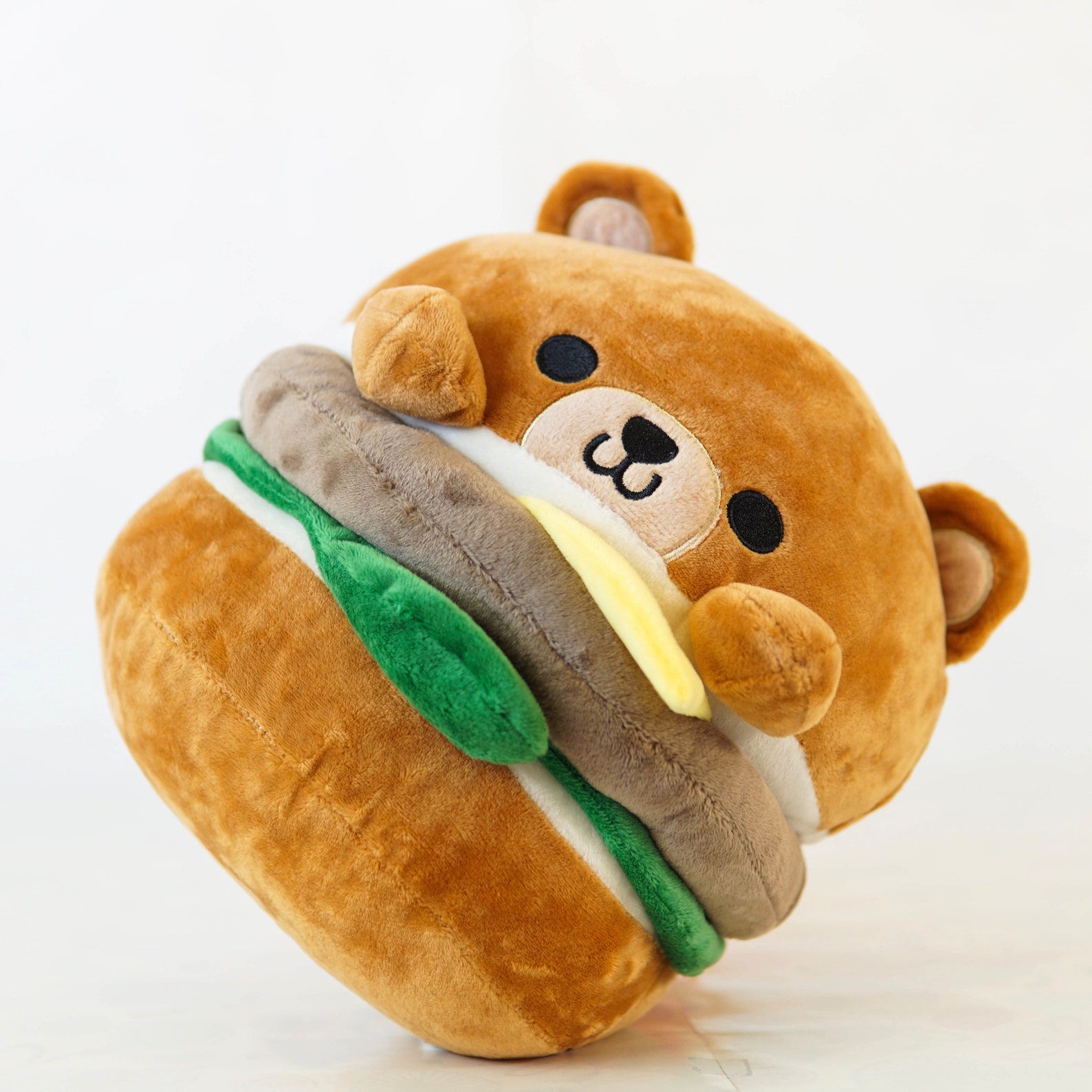 Hamburger Bear Plush - Etsy UK