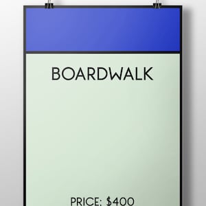 Monopoly Boardwalk Piece 18x24 Famous Print Vintage Poster - Etsy