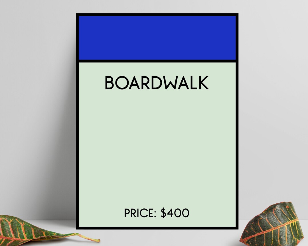 Monopoly Boardwalk Piece 18x24 Famous Print Vintage Poster - Etsy