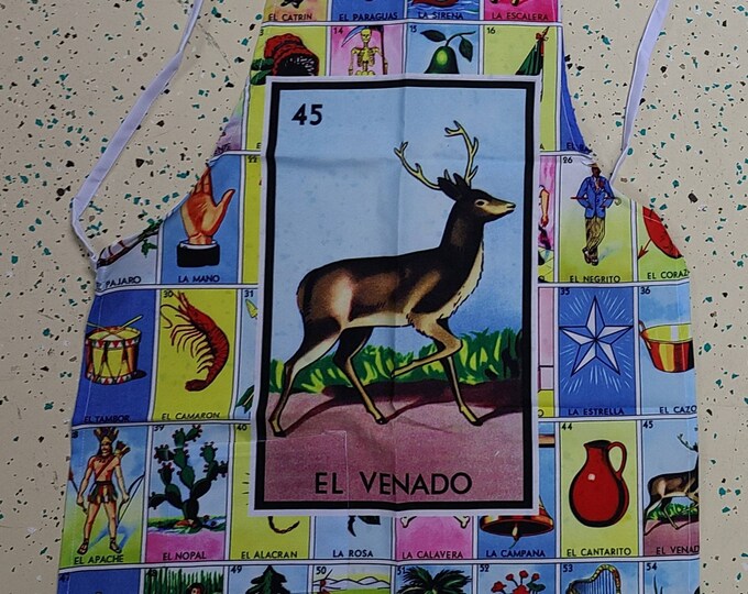 Loteria Apron, El Venado Apron, Mexican Bingo Apron - Etsy