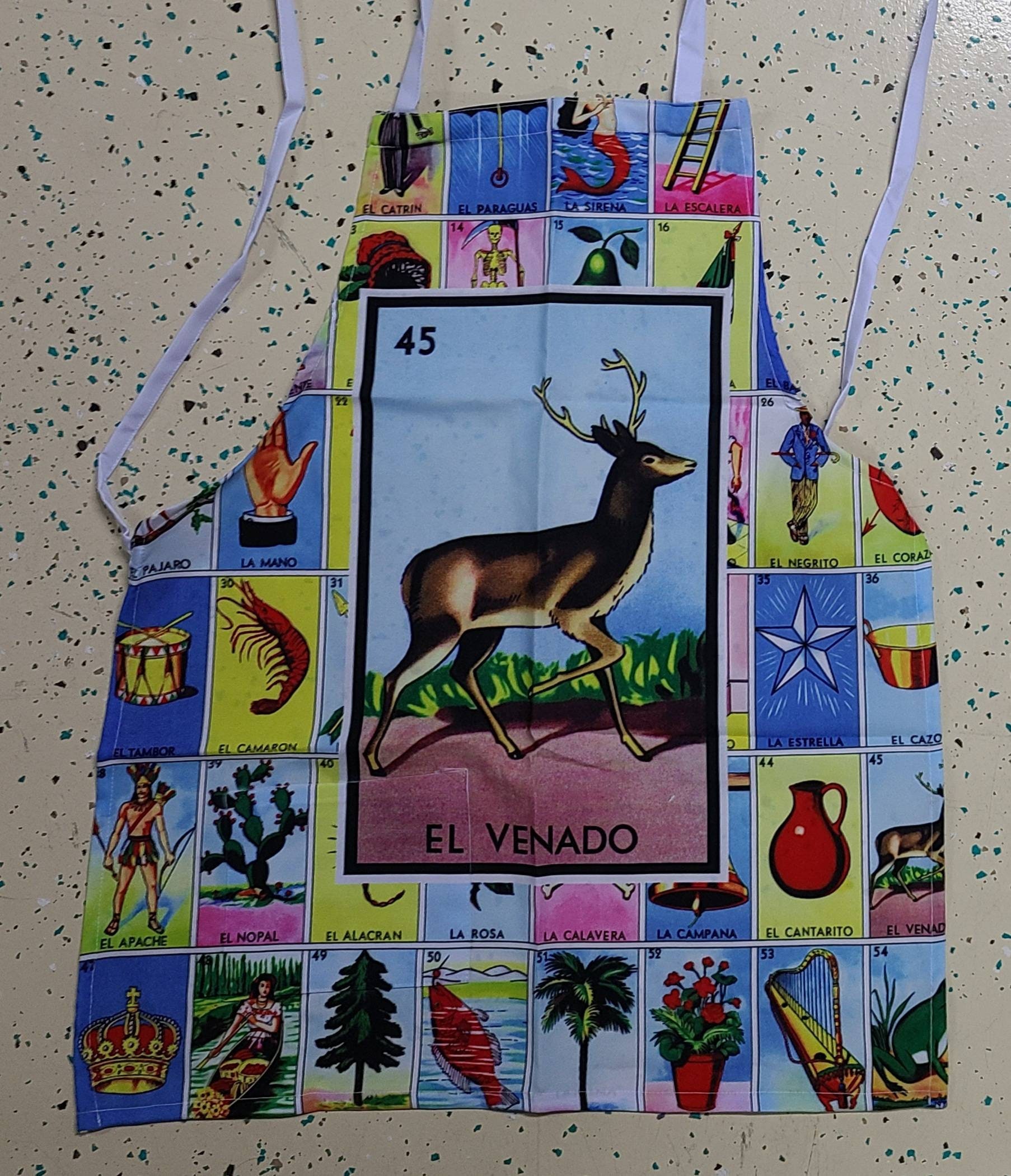 Loteria Apron, El Venado Apron, Mexican Bingo Apron - Etsy