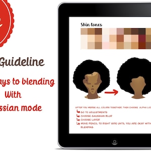 Skin Tones Palette,skin Blending,skin Shades Digital Color Palette ...