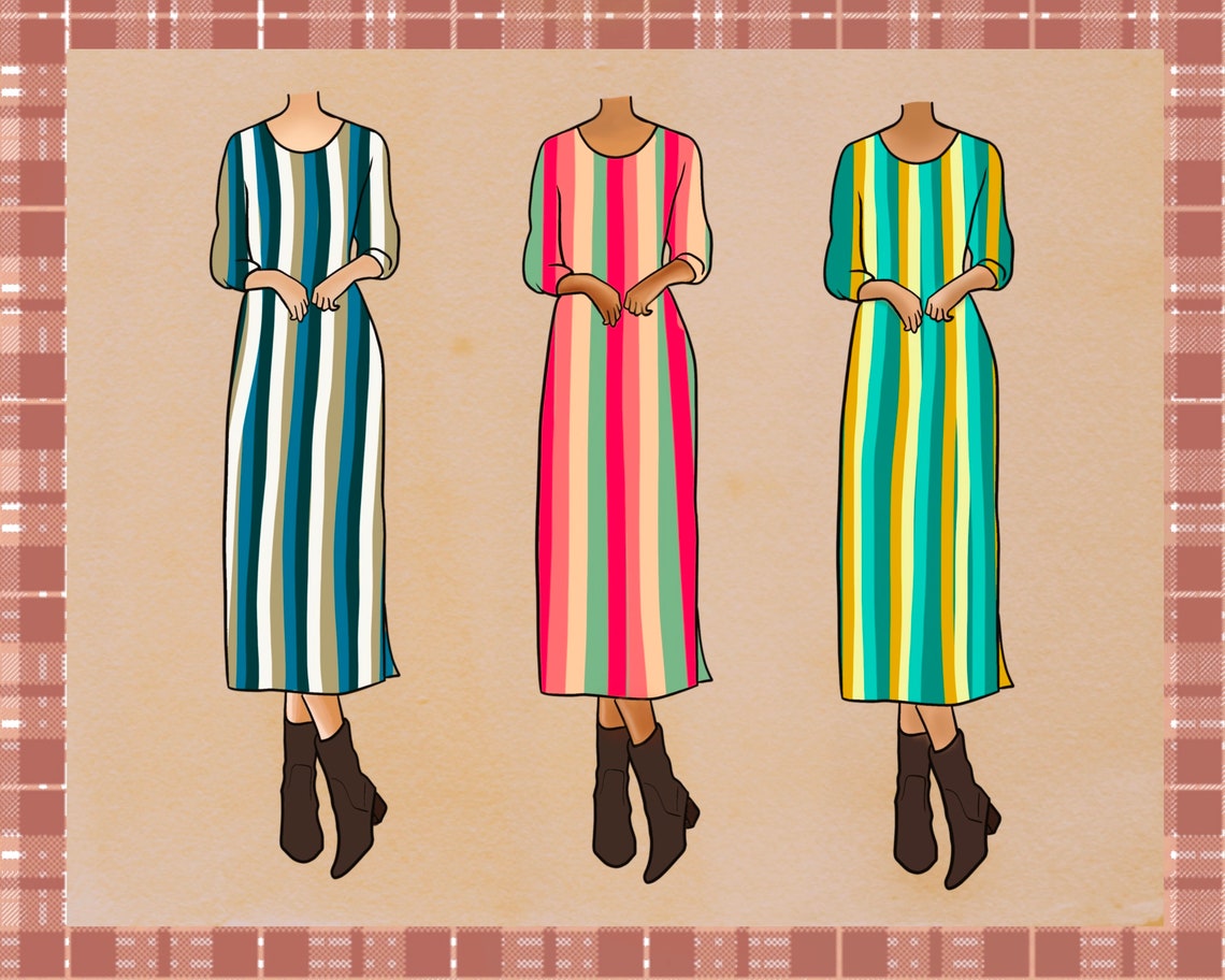 Retro Color Procreate Color Palette Retro Stripe Palette Stripe Pattern 30 Procreate Swatches