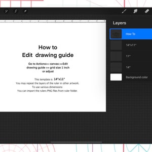 Procreate Ruler,ruler Template,procreate Brushes,madara Grid Stamps ...