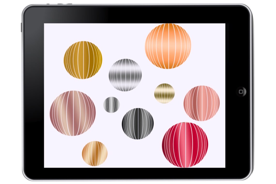 Procreate Color Palette,metallic Gradients,gold, Rose Gold,silver 30 ...