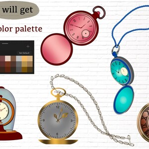 Clock Procreate,builder,procreate Brush Stamps,clock Design,clock ...