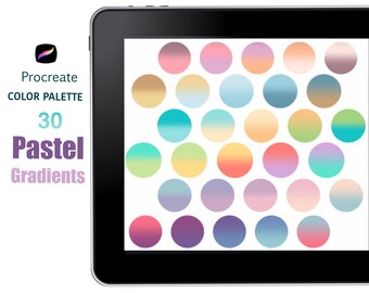 Golden Gradient/procreate Palette Metallic Gradients/gold Color ...