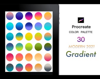 Procreate Holographic Gradient Colour Palette - Etsy