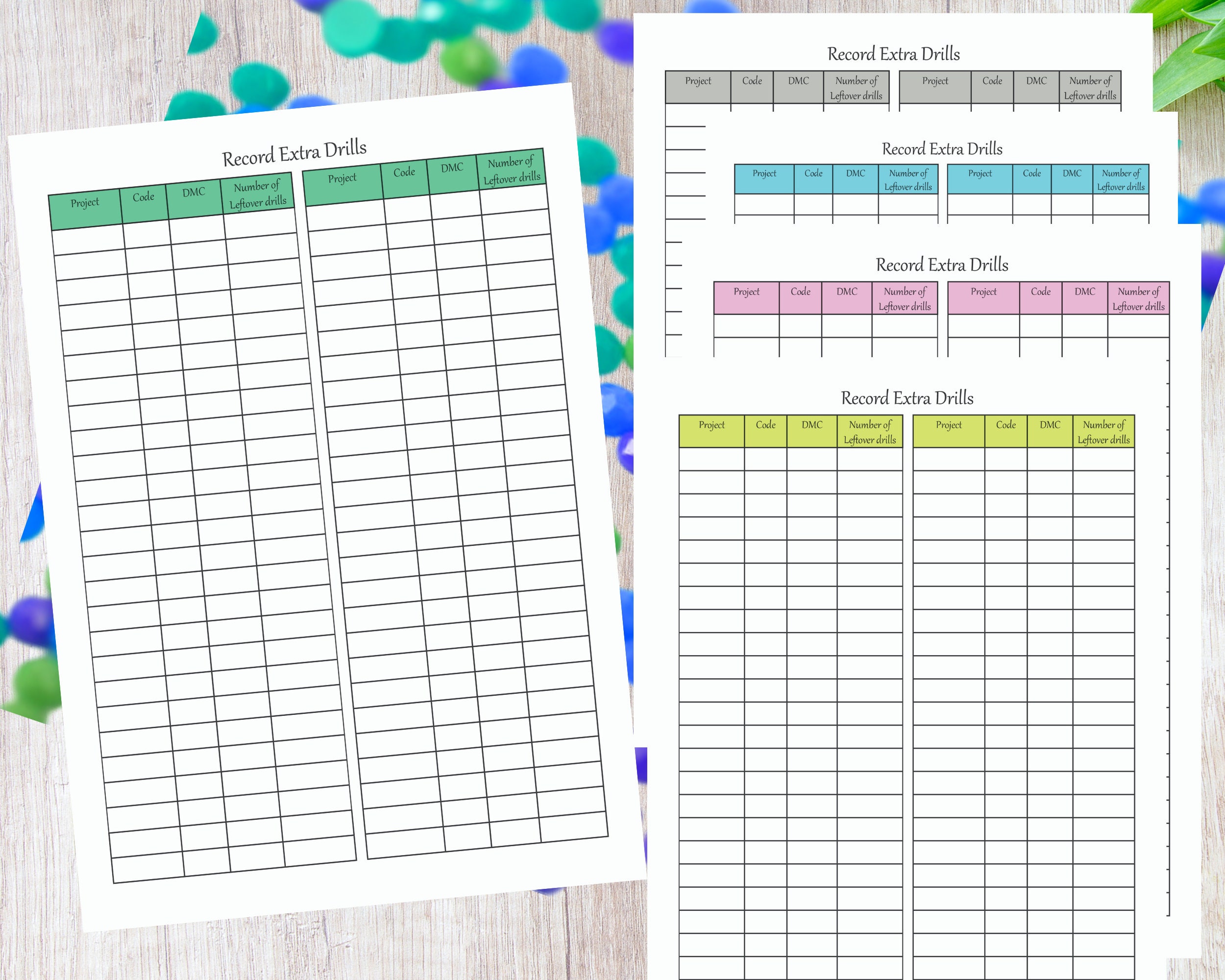Diamond Painting Log -instant Printable Download-craft Tracker - Etsy