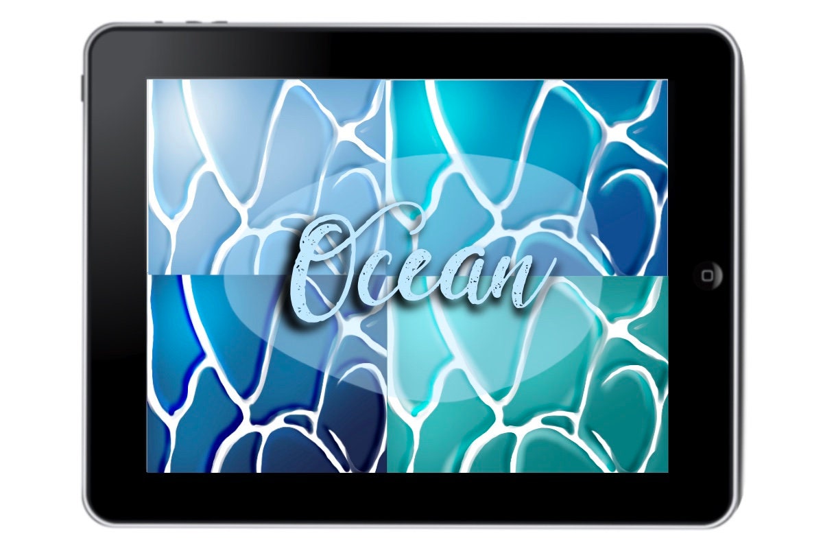 Procreate Color Palette,blue Lagoon,ocean Shades Color Palette,deep Sea ...