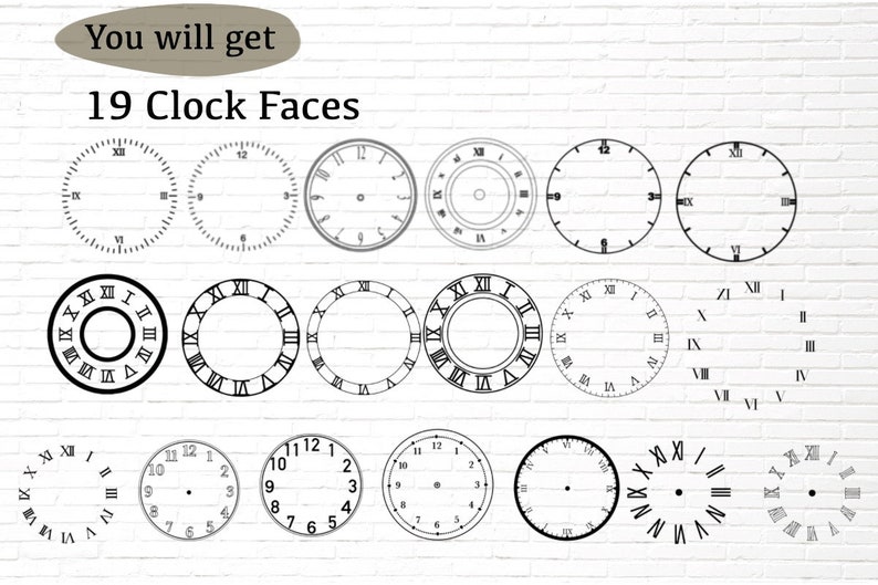 Clock Procreate,builder,procreate Brush Stamps,clock Design,clock ...