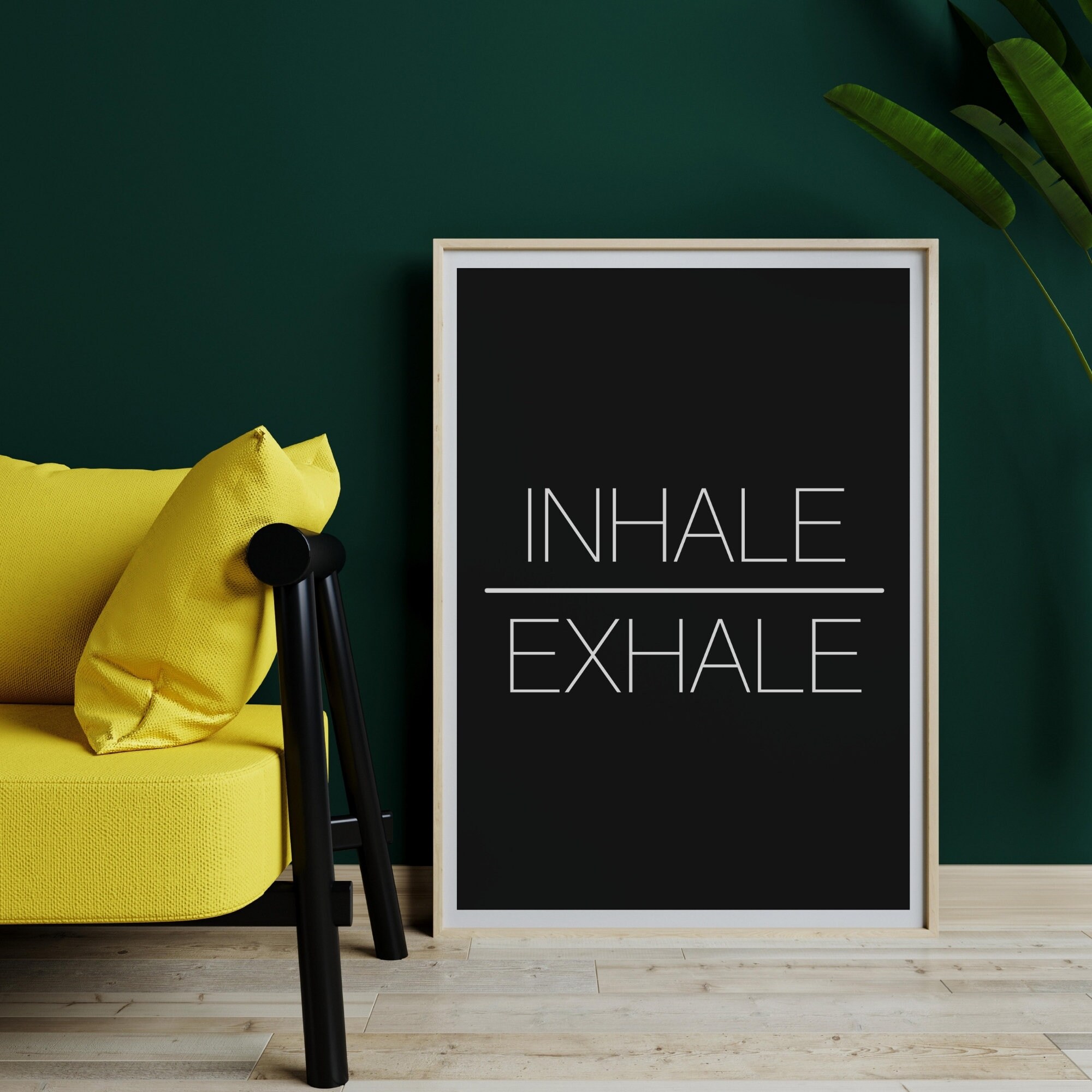 Inhale Exhale Printable Wall Art Inhale Exhale Print | Etsy