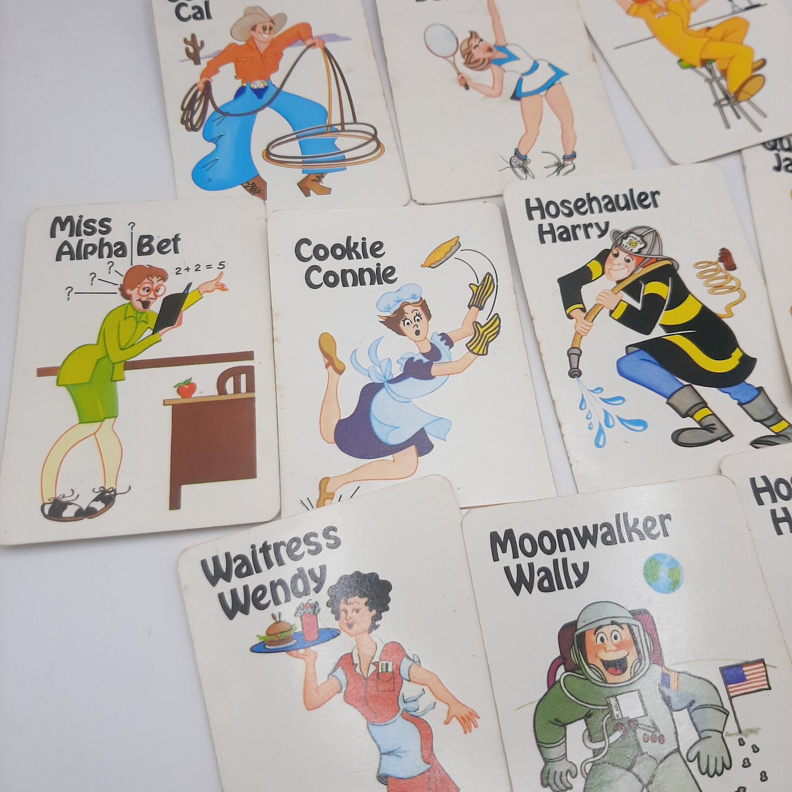 10x Vintage Kids 'snap' Cards... Paper Ephemera... Character Cards ...
