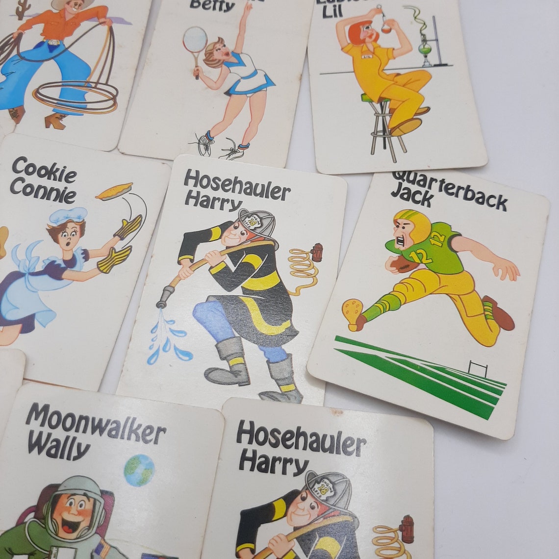 10x Vintage Kids 'snap' Cards... Paper Ephemera... Character Cards ...