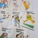 10x Vintage Kids 'snap' Cards... Paper Ephemera... Character Cards ...
