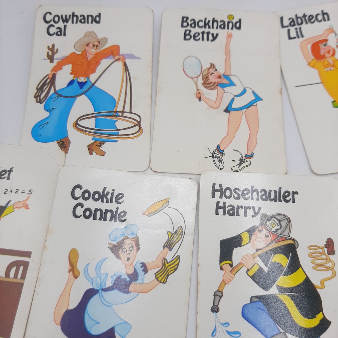 10x Vintage Kids 'snap' Cards... Paper Ephemera... Character Cards ...