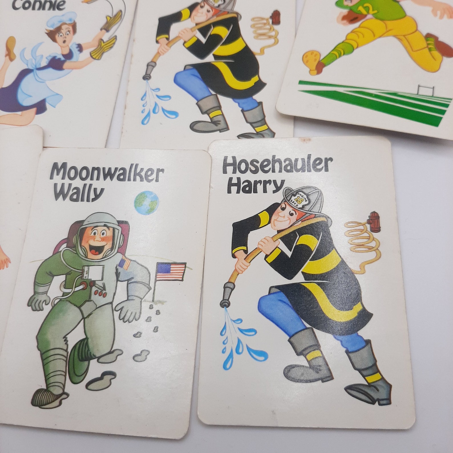 10x Vintage Kids 'snap' Cards... Paper Ephemera... Character Cards ...