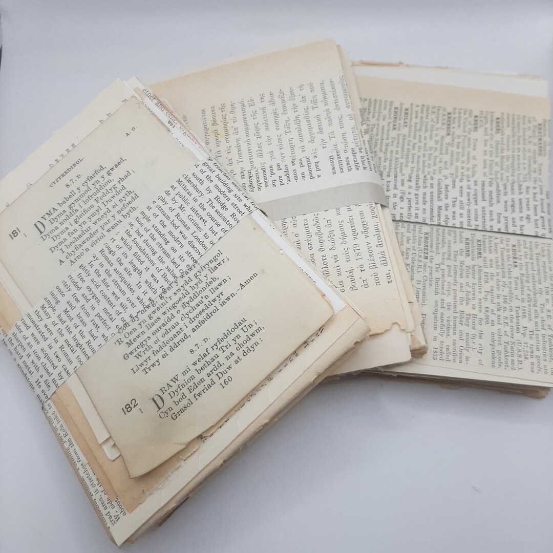 100x MINI Vintage Print Bundle... Paper Ephemera... Junk Journal ...