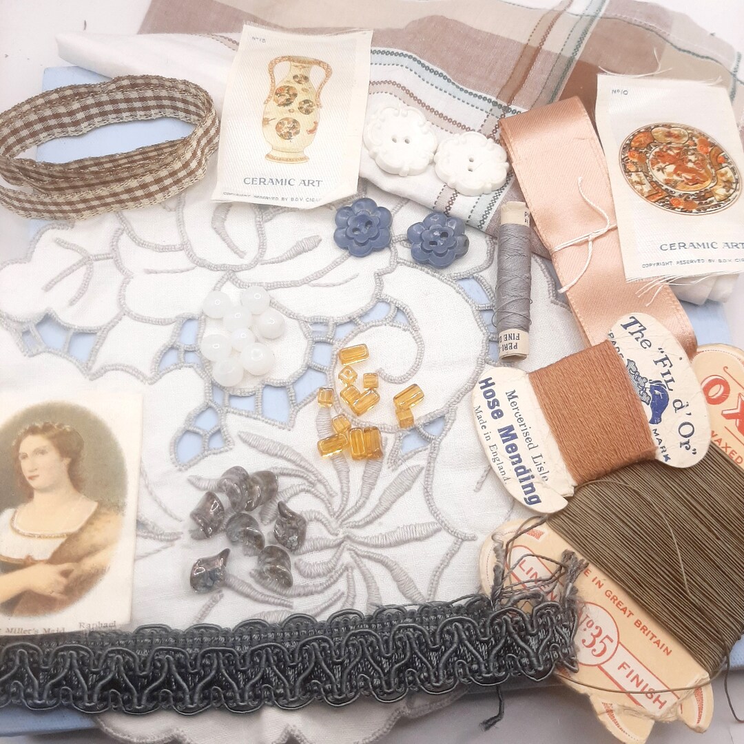 Vintage Slow Stitch Bundle... Sewing Embroidery... Repurposed & Vintage ...