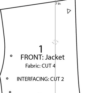 Blazer Jacket Sewing Pattern PDF Digital Download W/detailed ...