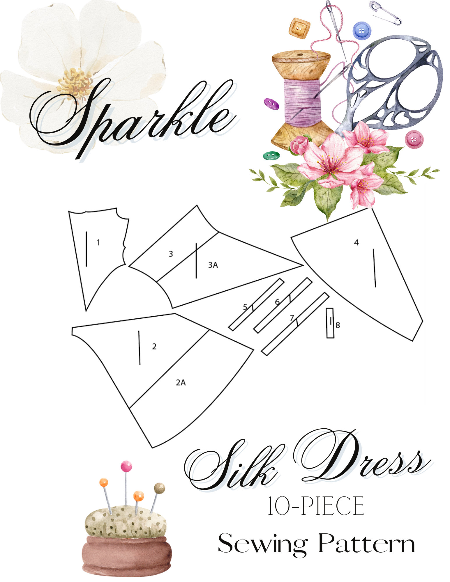 Silk Slip Maxi Dress Sewing Pattern Digital Download PDF W/detailed ...
