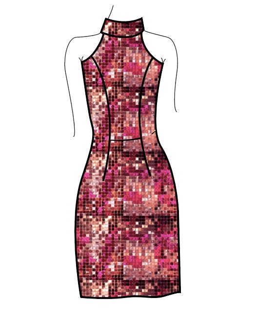 Evening Dress Sewing Pattern PDF Digital Download W/detailed ...