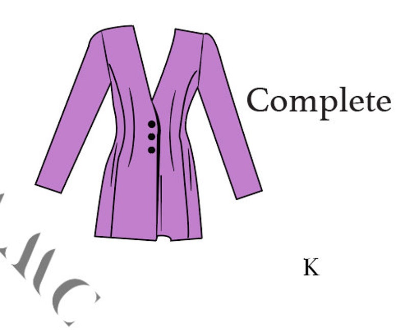 Blazer Jacket Sewing Pattern PDF Digital Download W/detailed ...