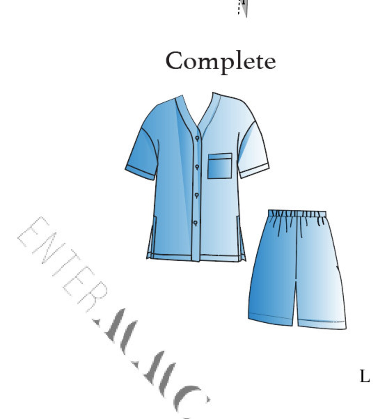 Pajama Set Sewing Pattern PDF Digital Download W/detailed Illustrations ...