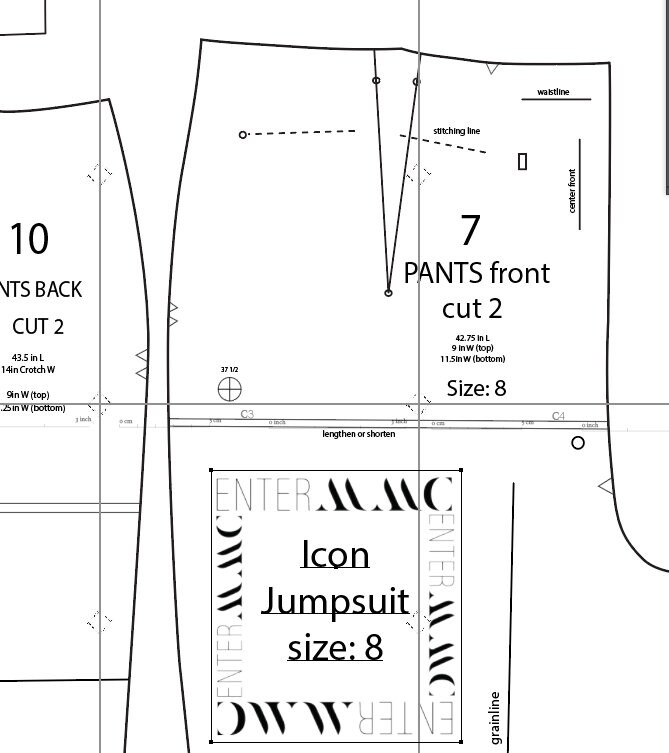 Jumpsuit Sewing Pattern PDF Digital Download W/detailed Illustrations ...